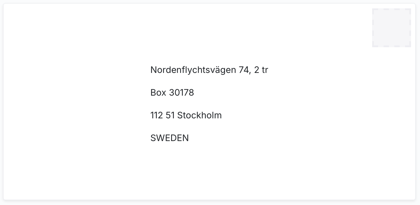 Sweden Address Formats & Mailing Address Example & Country Info