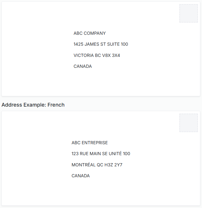 Canada Address Formats & Canadian Mailing Address Example & Country Info
