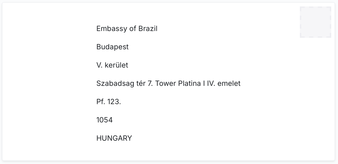 Hungary Address Formats & Mailing Address Example & Country Info