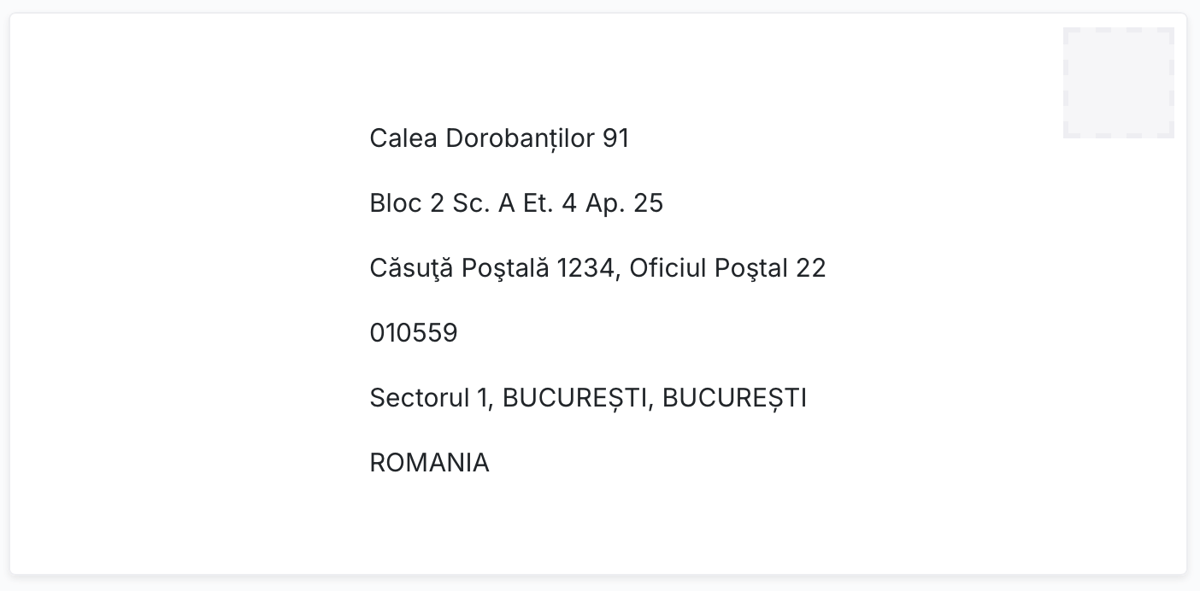 Romania Address Formats & Mailing Address Example & Country Info